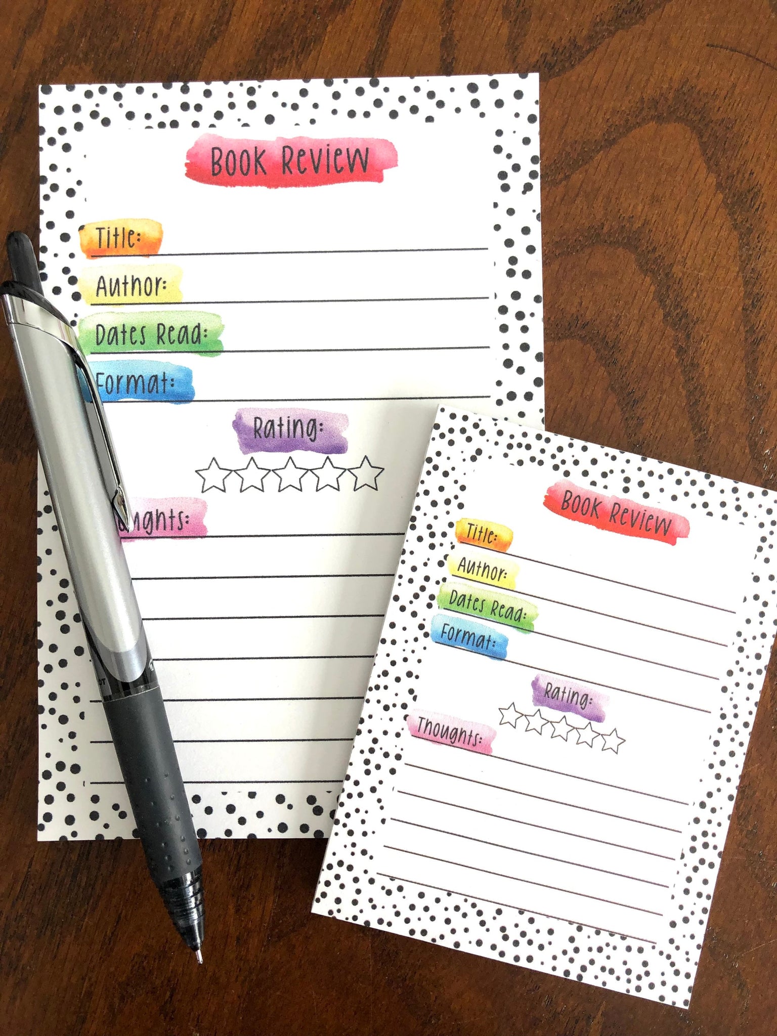Book Review Sticky Notes – peanutbuttertaco